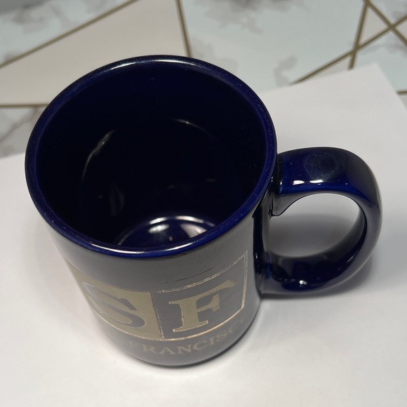 SNCO | Dining | Vintage Snco San Francisco Cobalt Blue Gold Gilding 45 ...